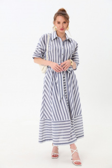 Юбочный комплект NikVa 958-3 бело-синие полосы