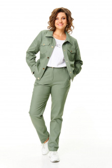 Брючный костюм VI ORO VR-1199 олива